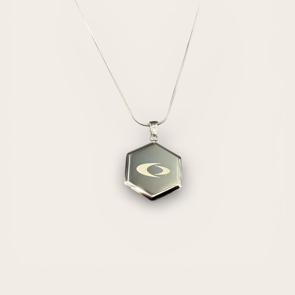 EMF Protection Necklace: Stainless Steel Octagon Pendant – Safe Connect ...