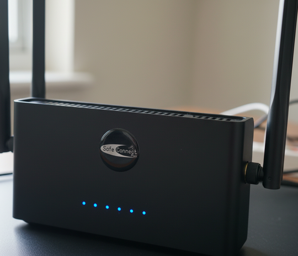 EMF Mega Shield for Routers - Silver on Black – Safe Connect Plus